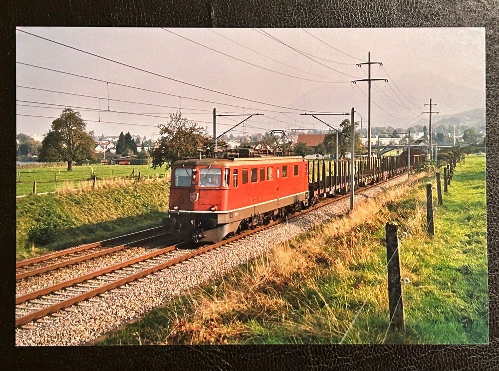 Foto SBB Ae 6/6 11477 «Martigny» bei Altendorf - 17.10.2001 (Neu (gemäss Beschreibung)) in ...