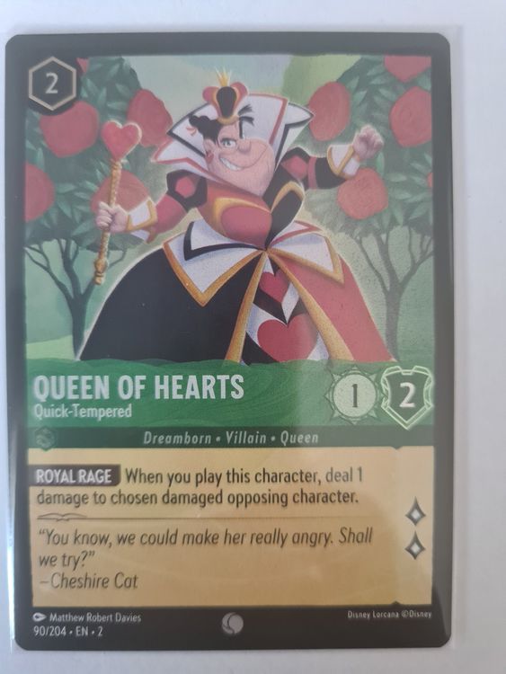 Lorcana FOIL, Queen of Hearts - Quick-Tempered, 087/204-EN-2 | Kaufen auf Ricardo