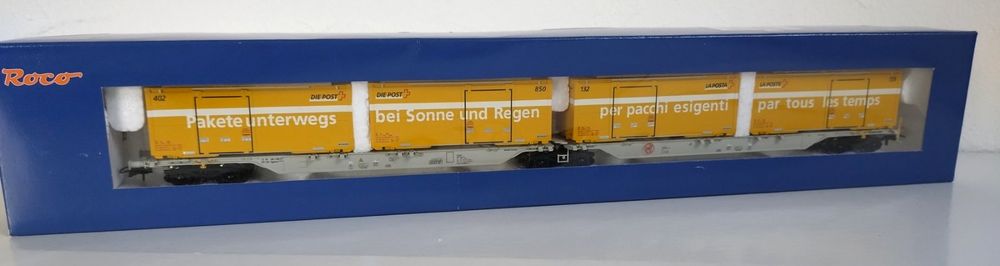 Roco 66564 Container-Doppeltragwagen der AAE H0 DC neu (Neu und ...