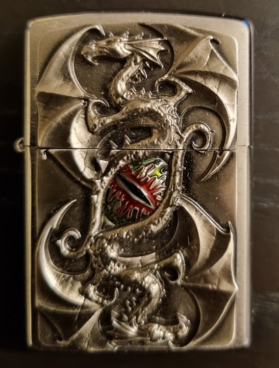 Zippo twin dragon red eye | Kaufen auf Ricardo