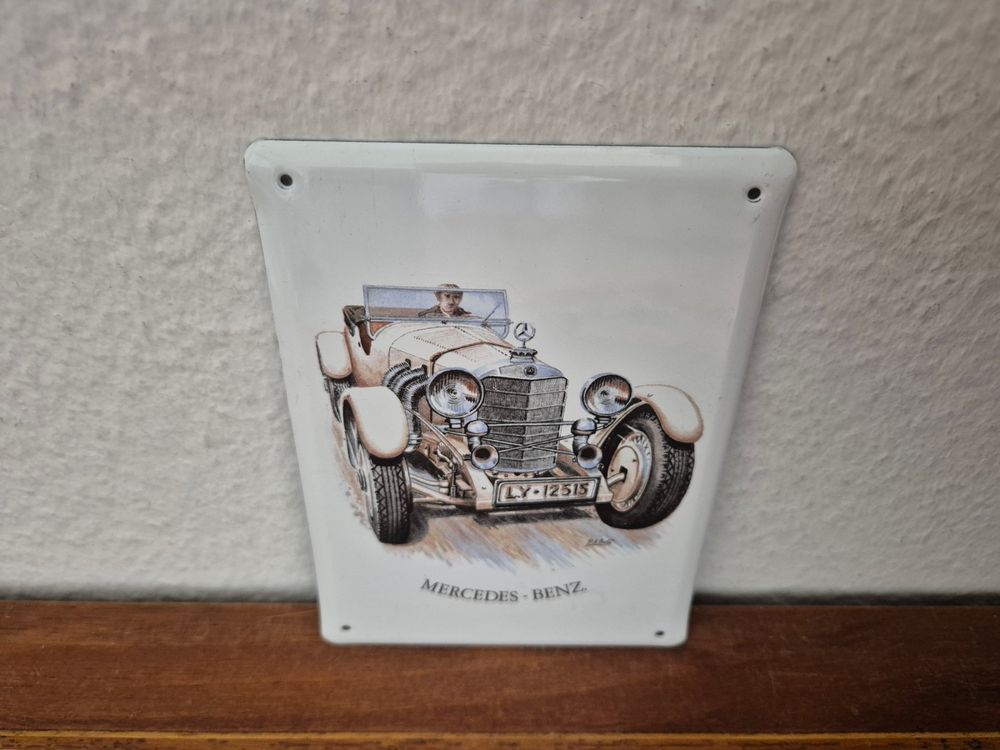 Emailschild Mercedes Benz Oldtimer Logo Emaille Schild Retro (Neu ...