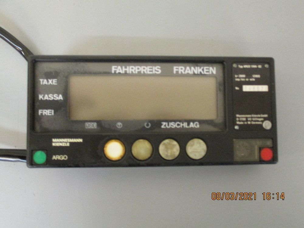 Mannesmann Kienzle Argo 1144 Taximeter | Kaufen auf Ricardo