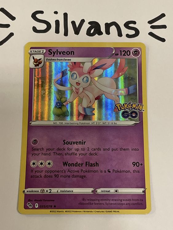 Sylveon Holo 035/078 Pokemon GO Englisch | Kaufen auf Ricardo