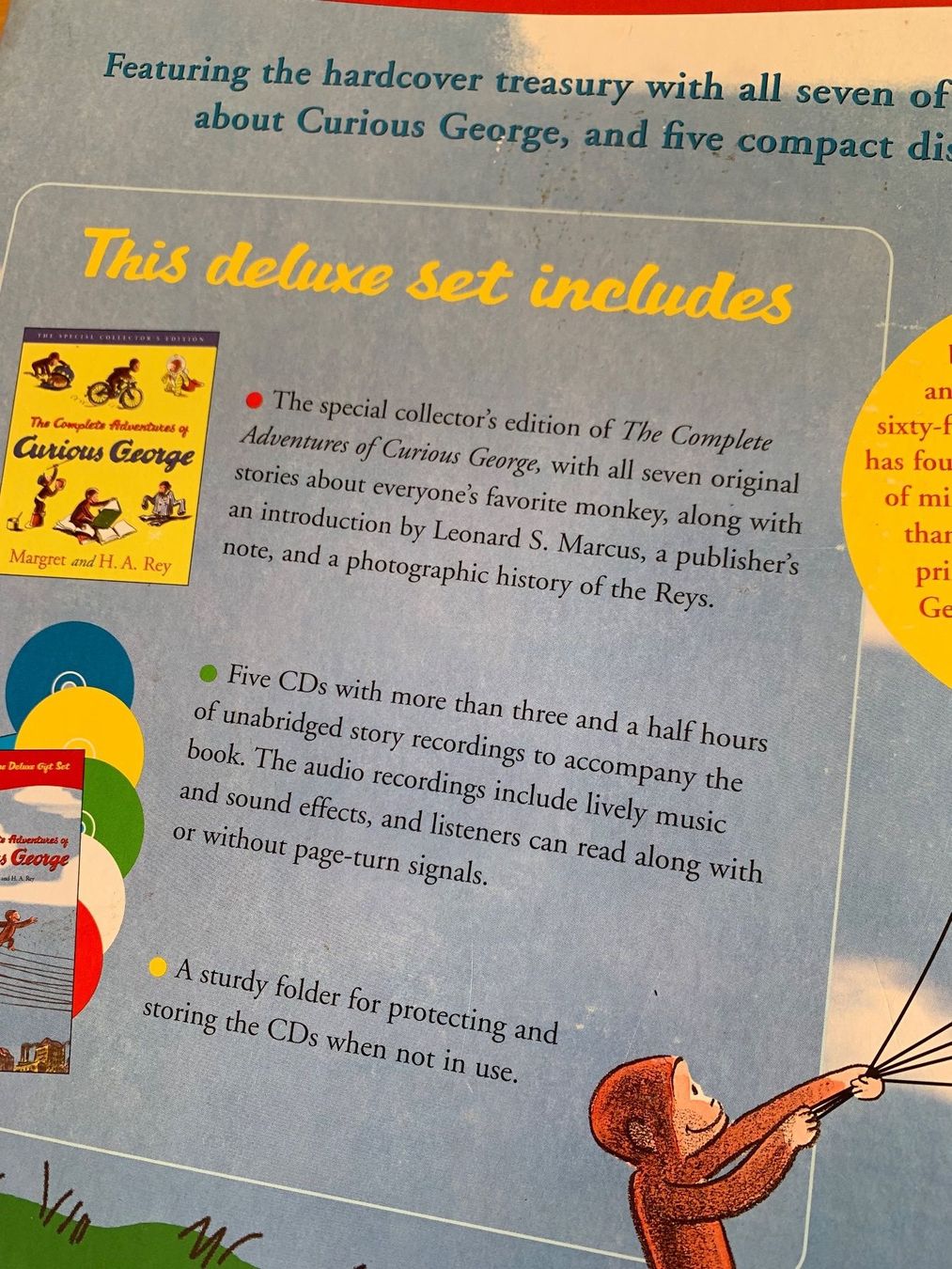 Rar: Curious George Complete Adventures Deluxe Book and CD (Neu und ...