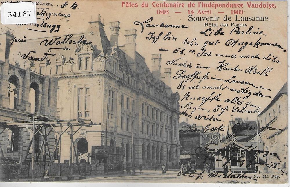 Fetes du Centenaire de l'Independance Vaudoise 14.4.1903 | Kaufen auf ...
