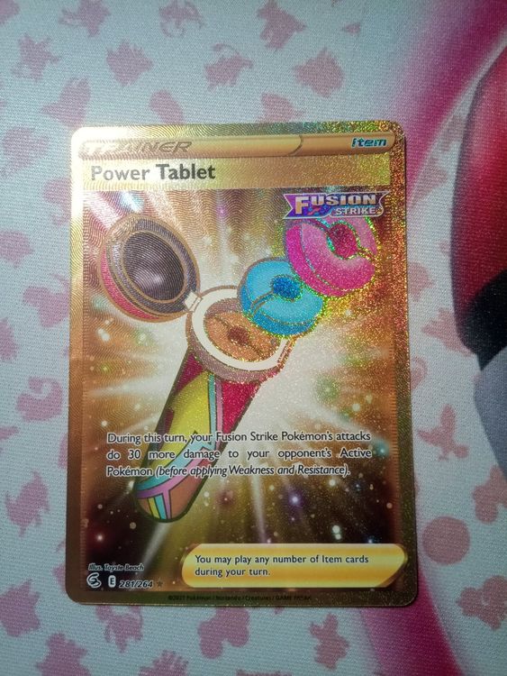 Pokemon Power Tablet Gold Karte Eng | Kaufen auf Ricardo