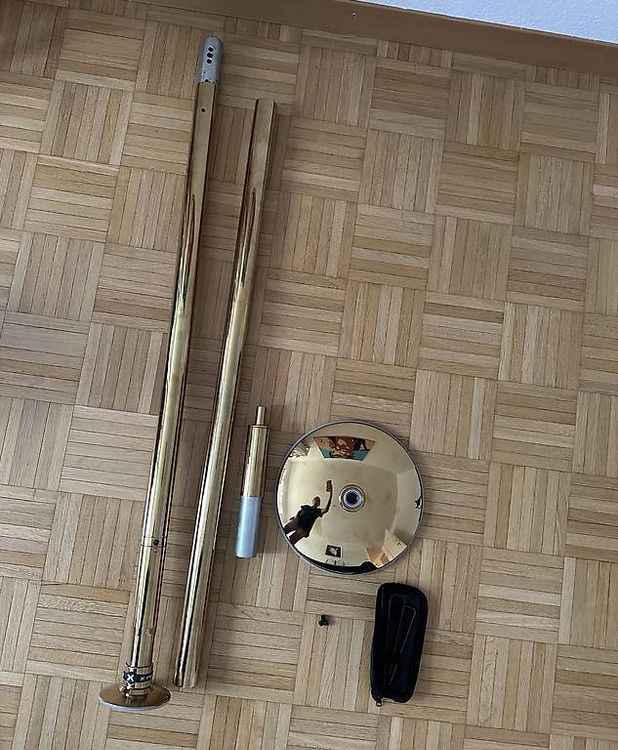Pole Dance Stange X-Pole Gold mit Matte | Kaufen auf Ricardo