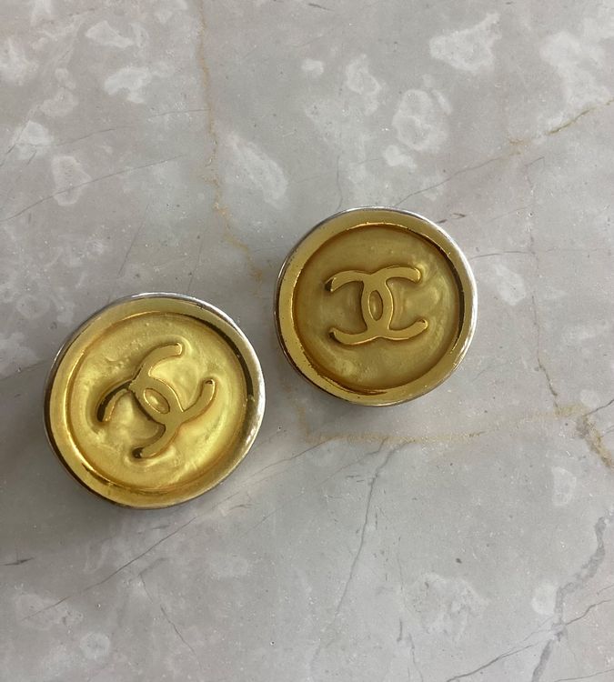 Goldige Chanel Ohrclips Ohrringe Vintage | Kaufen auf Ricardo