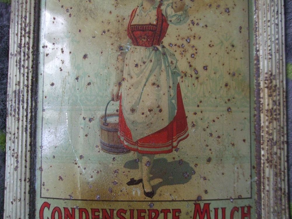 Schild Milchmädchen Anglo-Swiss Condensed Milk Co. / Nestle (Gebraucht ...