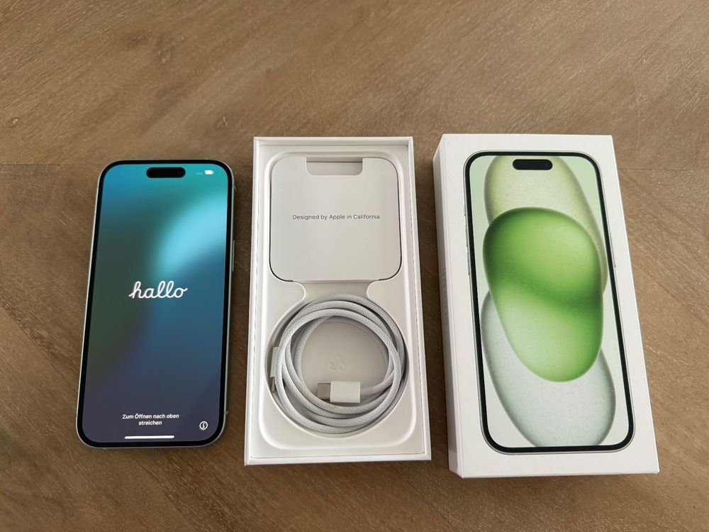 iPhone 15 128GB Grün mit 3 Hüllen ab CHF 1.- (Gebraucht) in Pfungen für ...