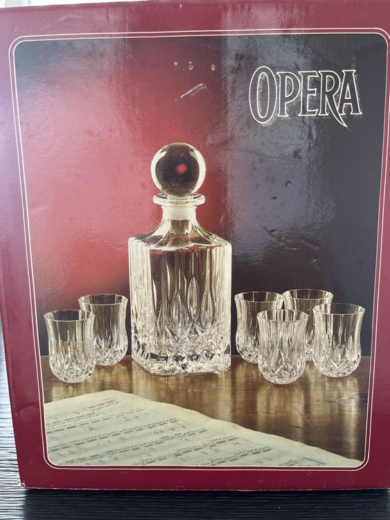 RCR Opera Kristall Set, Karaffe & 6 Gläser, neuwertig! (Neu und ...