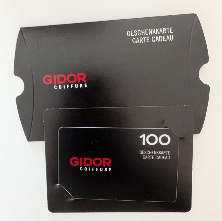 1-2 GIDOR Coiffure Gutschein / Geschenkkarte Wert 100.- SFR (Neu und ...