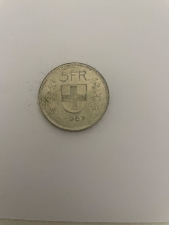 5 Franken Münze 1967, Silber, Sammlerstück CHF | Kaufen auf Ricardo