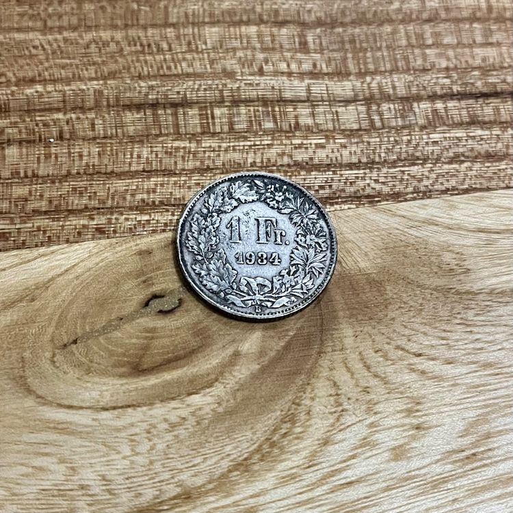 Pièce de 1 franc suisse de 1934 (Gebraucht) in Chexbres für CHF 2 – mit Lieferung auf Ricardo kaufen