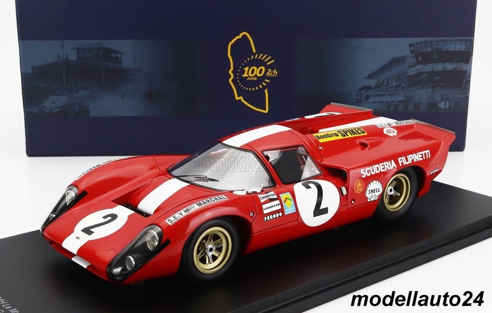 Lola T70 Mk3B GT 24h Le Mans 1969 Jo Bonnier / Spark 1:18 | Kaufen auf ...