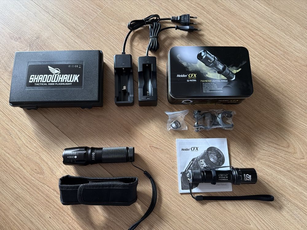 Heider CFX Super Power Taschenlampen Set LED 750m (Gebraucht) in ...