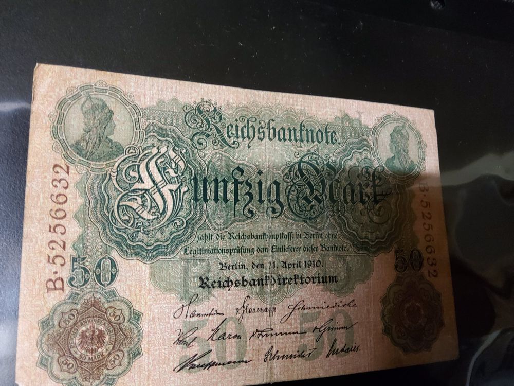Reichsbanknote 1910 (Gebraucht) in Herisau für CHF 1.7 – mit Lieferung ...