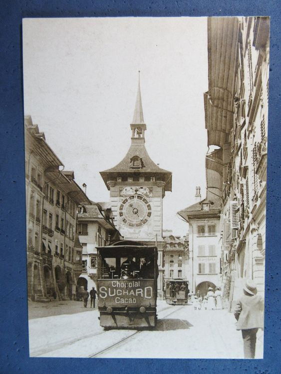 BERN LUFT-TRAM ZYTGLOGGE 1890 SUCHARD CACAO BELEBT REPRO-AK | Kaufen auf Ricardo