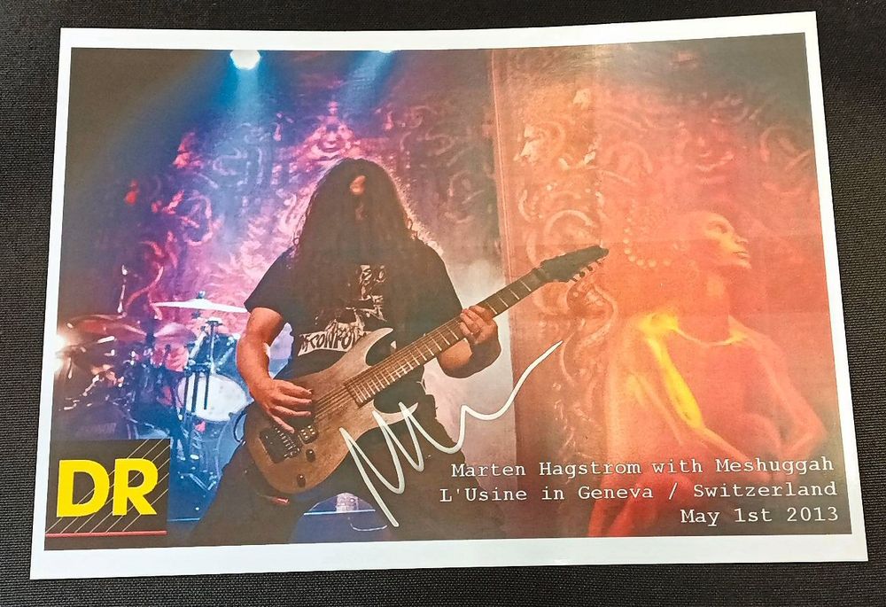 COLLECTORS STUFF signed Picture by Marten Hagstrom MESHUGGAH | Kaufen ...