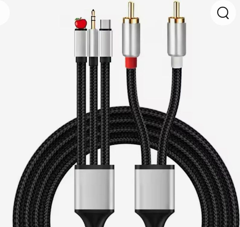 Digital Audio Cable 3 in 1 Type-c Android 3.5m (New) (Neu und ...