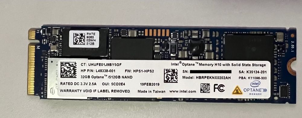 Intel Optane Memory H10 with Solid State Storage (Gebraucht) in ...