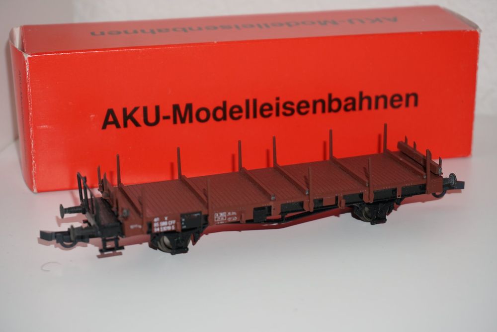 AKU 1038B - SBB Schwellentransportwagen H0/DC (Gebraucht) in Matten b ...