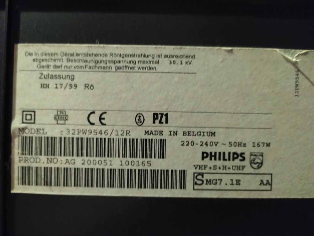 Philips Matchline 3 Röhrenfernseher mit drehbarem Untermöbel (Gebraucht ...