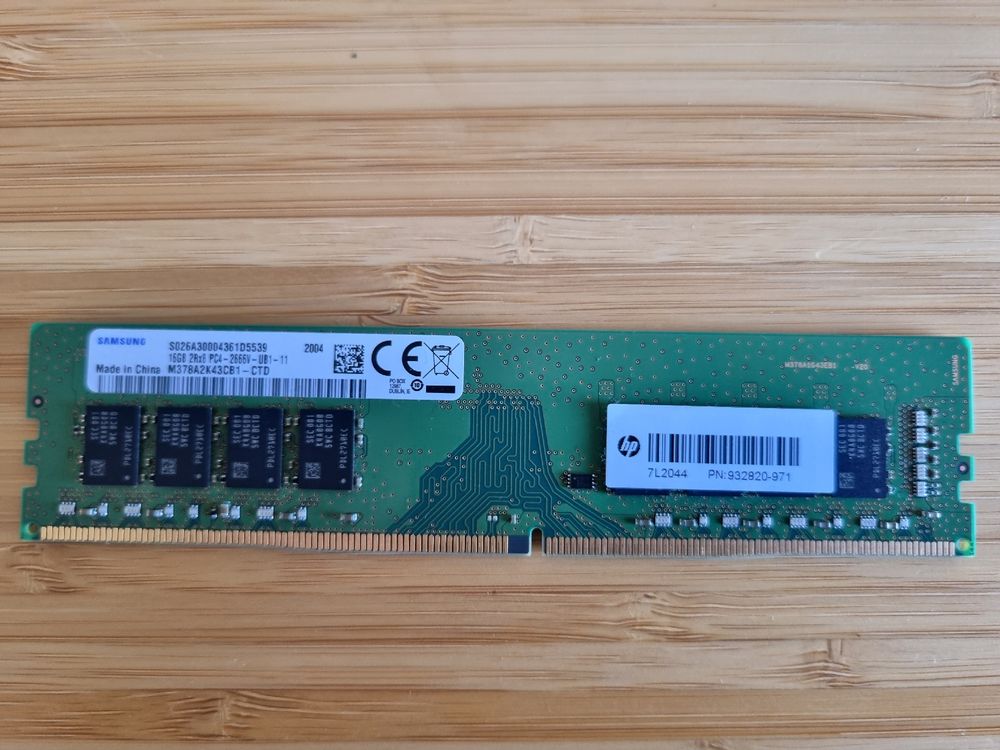 RAM DDR4 16GB Samsung (Gebraucht) in Belpberg für CHF 16 – mit ...