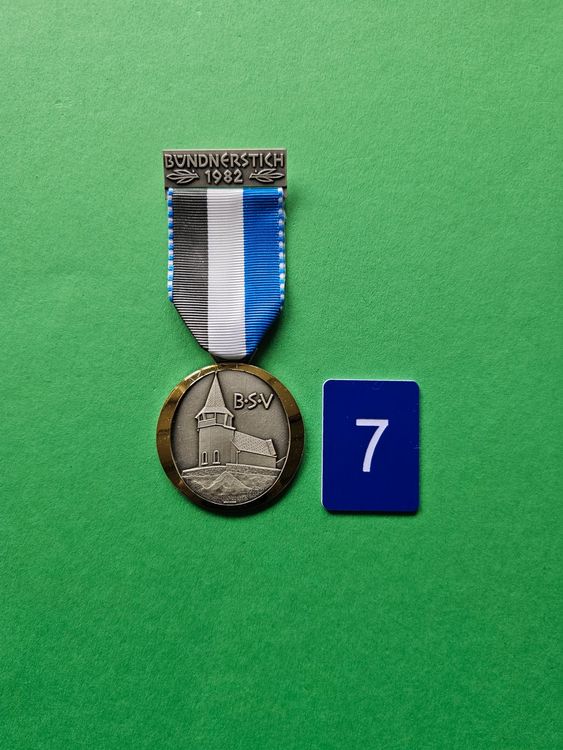 BÜNDNERSTICH B-S-V SCHIESSEN KRANZABZEICHEN MEDAILLE MÜNZEN (Gebraucht) in Ermatingen für CHF 2 ...