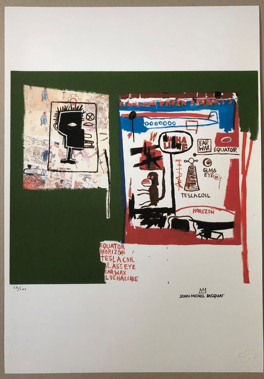 Basquiat: Harlem paper product, POP Art 57/500 (Neu (gemäss ...