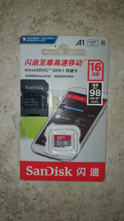 SanDisk micro SD 16GB | Kaufen auf Ricardo