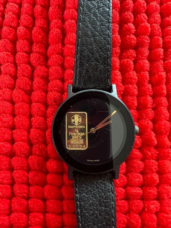 Uhr mit 1gr. Goldbarren | Kaufen auf Ricardo