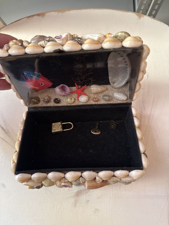 Schatztruhe mit Muscheln (Gebraucht) in Uznach für CHF 10 – mit ...