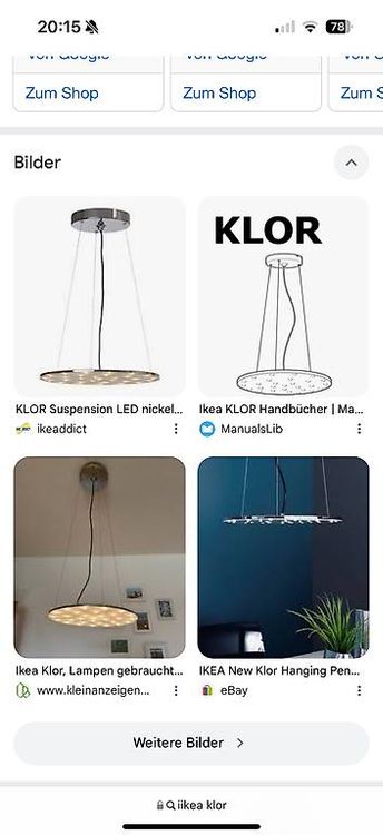 IKEA Klor Hängelampe (Gebraucht) in Biel-Benken BL für CHF 15 – nur Abholung auf Ricardo kaufen