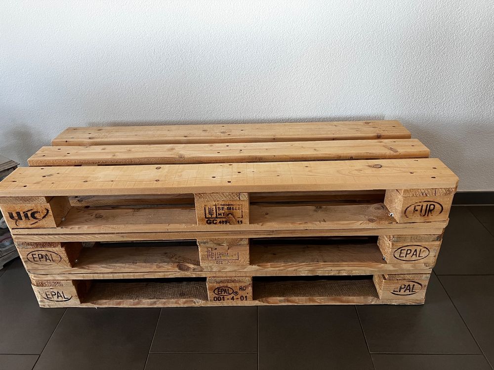 3 Holzpaletten Europaletten EPAL | Kaufen auf Ricardo