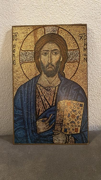 Jesus Christus Ikone,Bild-Druck Mosaik Christus der Erbarmer (Gebraucht ...