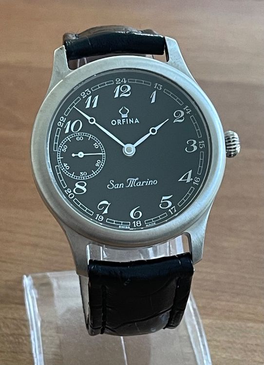 Orfina Swiss San Marino Handaufzug Referenz 6570 VP 1‘020.- (Neu ...