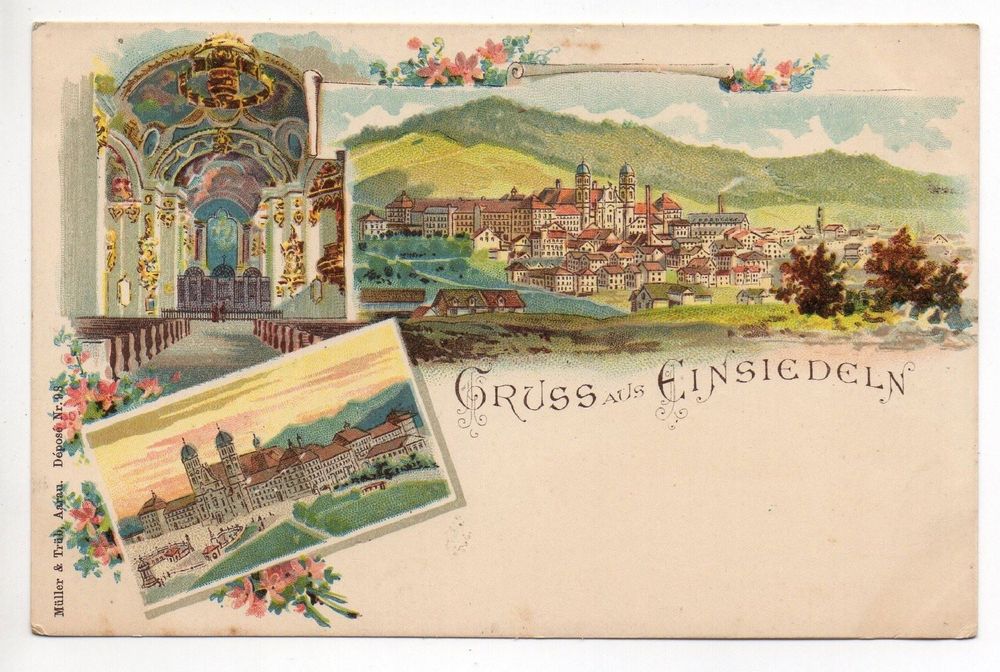 LITHO Gruss aus EINSIEDELN | Kaufen auf Ricardo