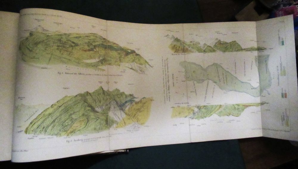 Geologie Hochalpen Albert Heim 1891 geol. Karte d. CH | Kaufen auf Ricardo