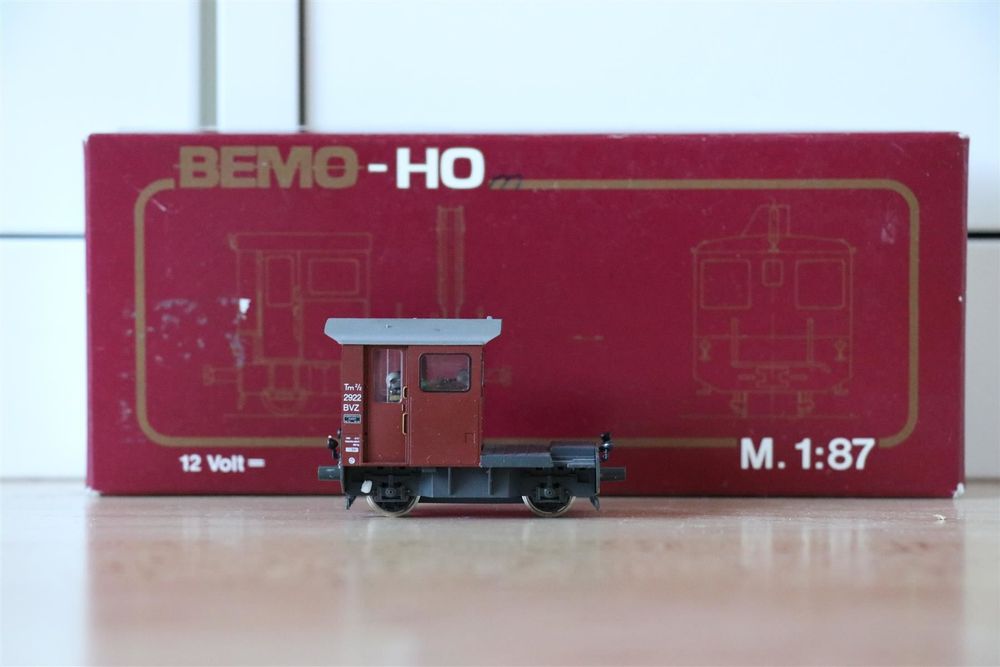 Bemo 1278 592 - BVZ Tm 2/2 2922 m. Kran (Gebraucht) in Matten b. Interl ...