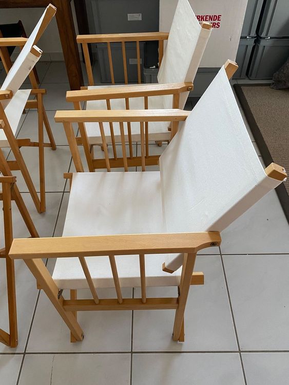 Dänische Klappstühle (4x) für die Terrasse (Gebraucht) in Thalwil für CHF 10 – nur Abholung auf ...