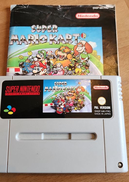 Super Mario Kart SNES Spiel + Anleitung PAL Version (Gebraucht) in Gümligen für CHF 55 – mit ...