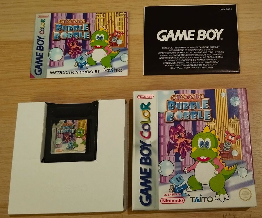Classic Bubble Bobble - Complet (OVP) - Game Boy Color(GBC) | Kaufen ...