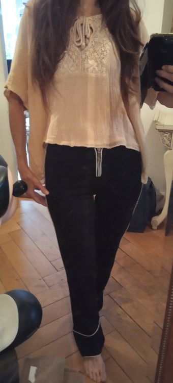 Golden Jen's Pirate Booty Boho Bluse mit Spitzen zu Nile (Gebraucht) in ...