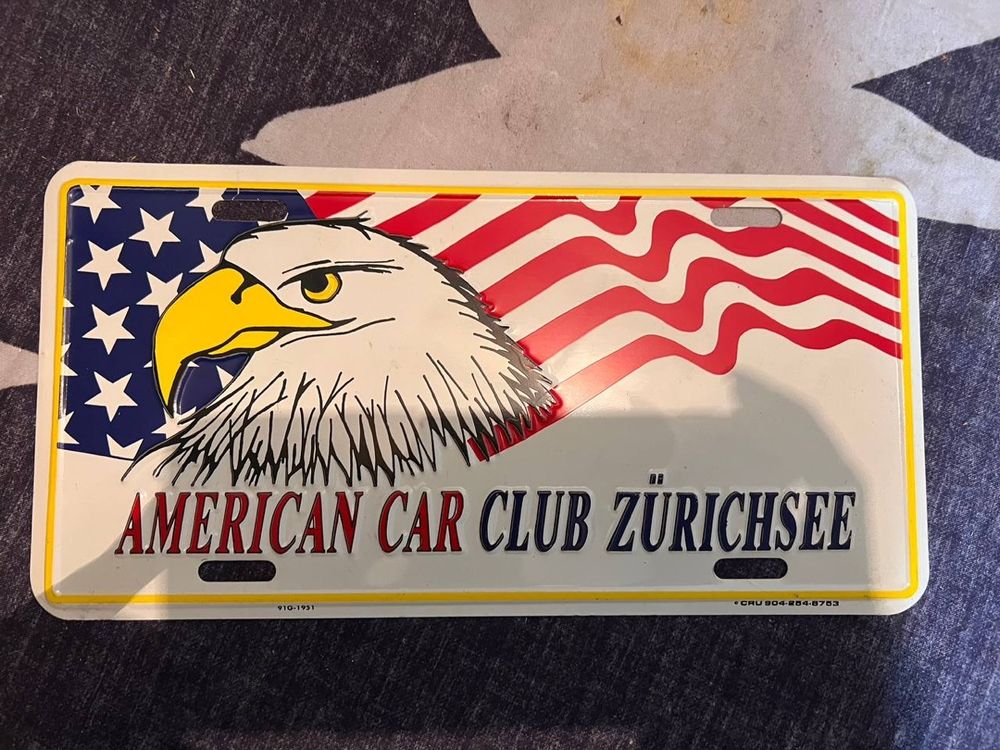 American Car Club Zürichsee Nummernschild / Kennzeichen (279 (Gebraucht ...