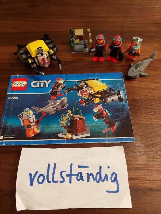 Lego City 60091 Tiefsee Starter Set (Hai, U-Boot, Taucher... (Gebraucht ...