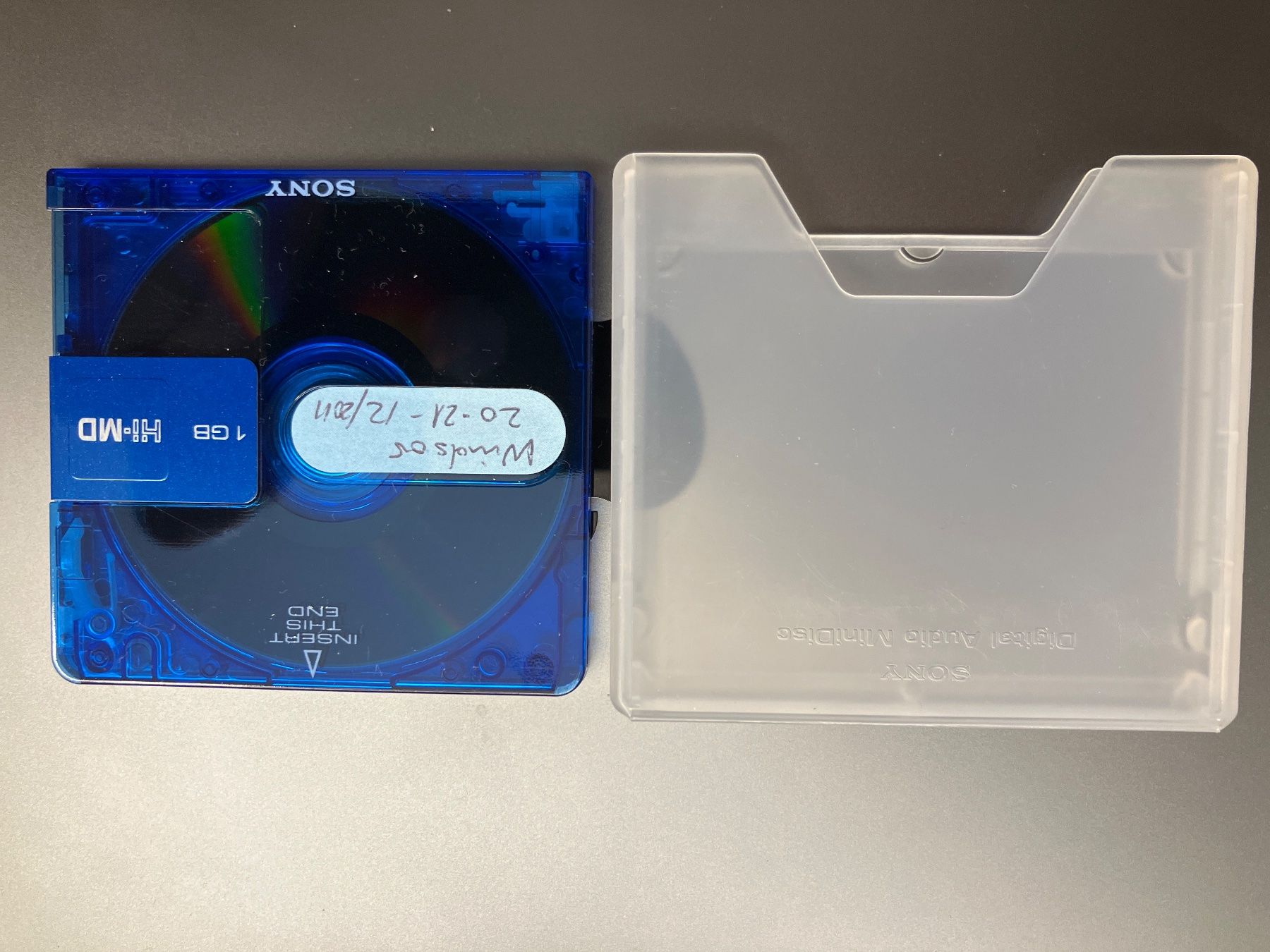 Sony Hi-MD Disc 1GB, Blau, Selten - Sammlerstück! (Gebraucht) in Hausen ...