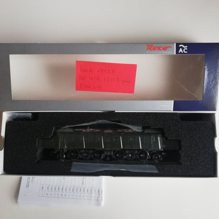 Roco 79433, SBB Be 4/6, 12319, Grün, AC Digital (Gebraucht) in Riehen ...
