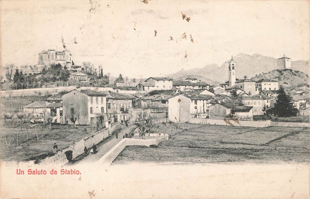 Stabio (TI) veduta del villaggio con chiesa (Usato) a Biasca per CHF 23 ...