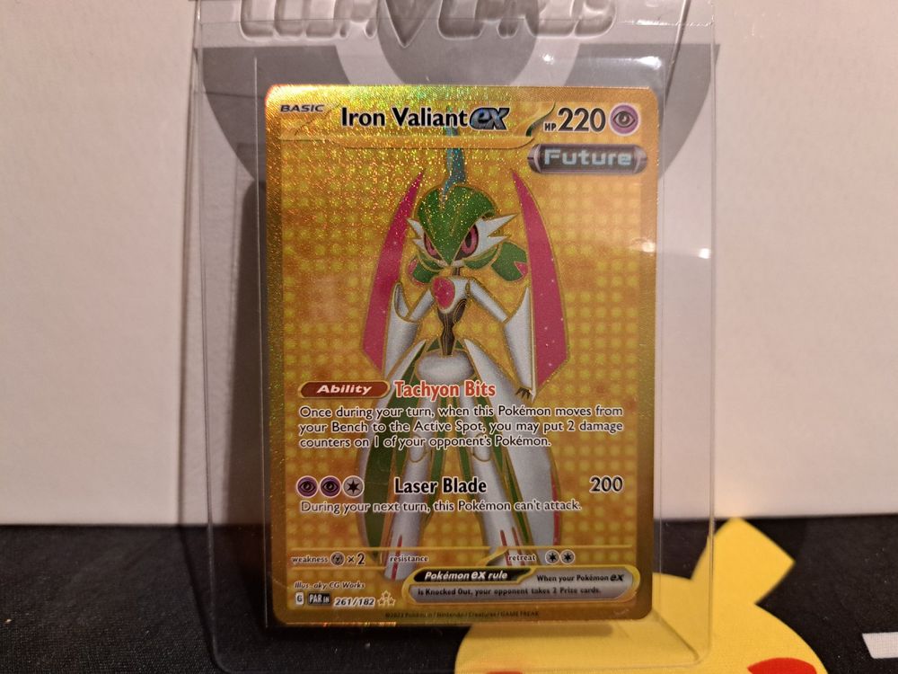 IRON VALIANT EX GOLD PARADOX RIFT POKEMON KARTE (Gebraucht) in ...